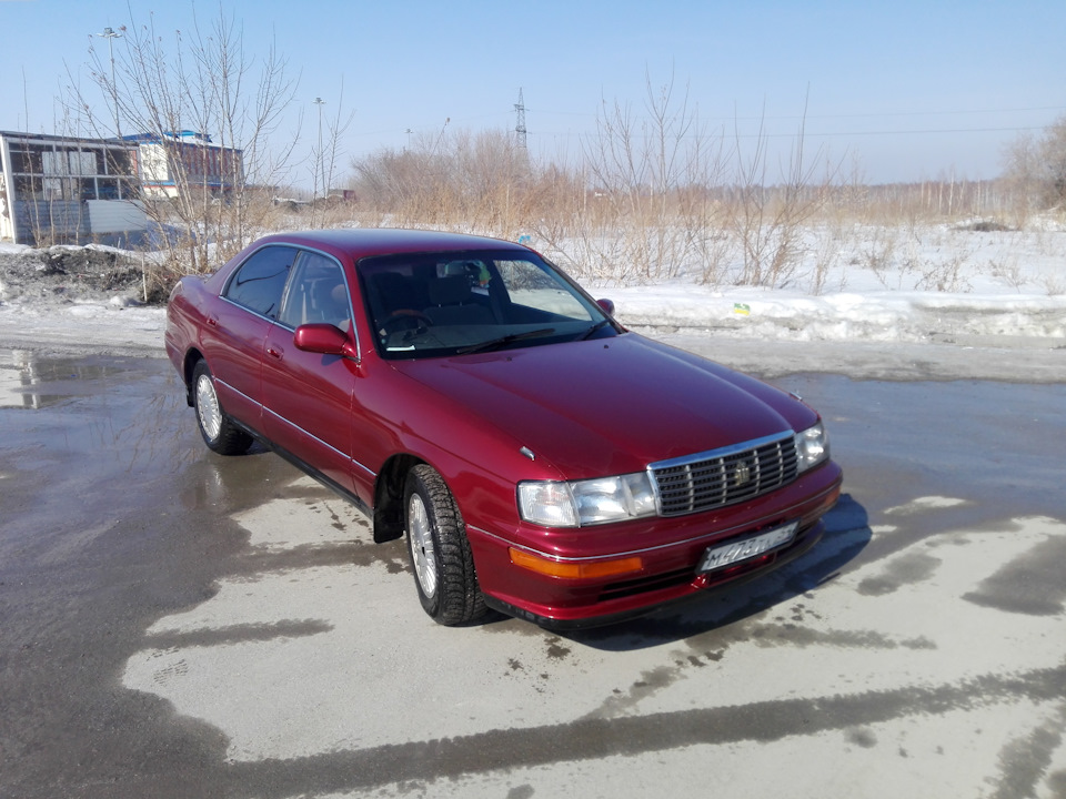 Чуть-чуть проступает веса :) — Toyota Crown (S140), 2,5 л, 1993 года ...
