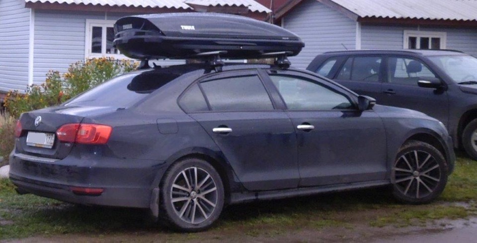 Thule для Jetta — Volkswagen Jetta VI, 1,4 л, 2012 года | путешествие ...