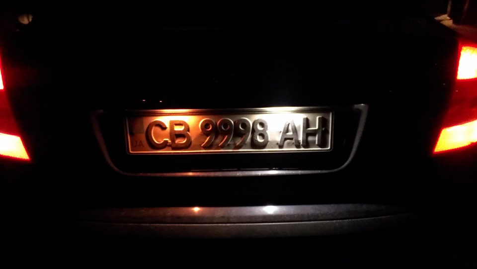 ЗАМЕНА ПОДСВЕТКИ НОМЕРА НА LEDы — Skoda Octavia A5 Mk2, 1,9 л, 2008 ...