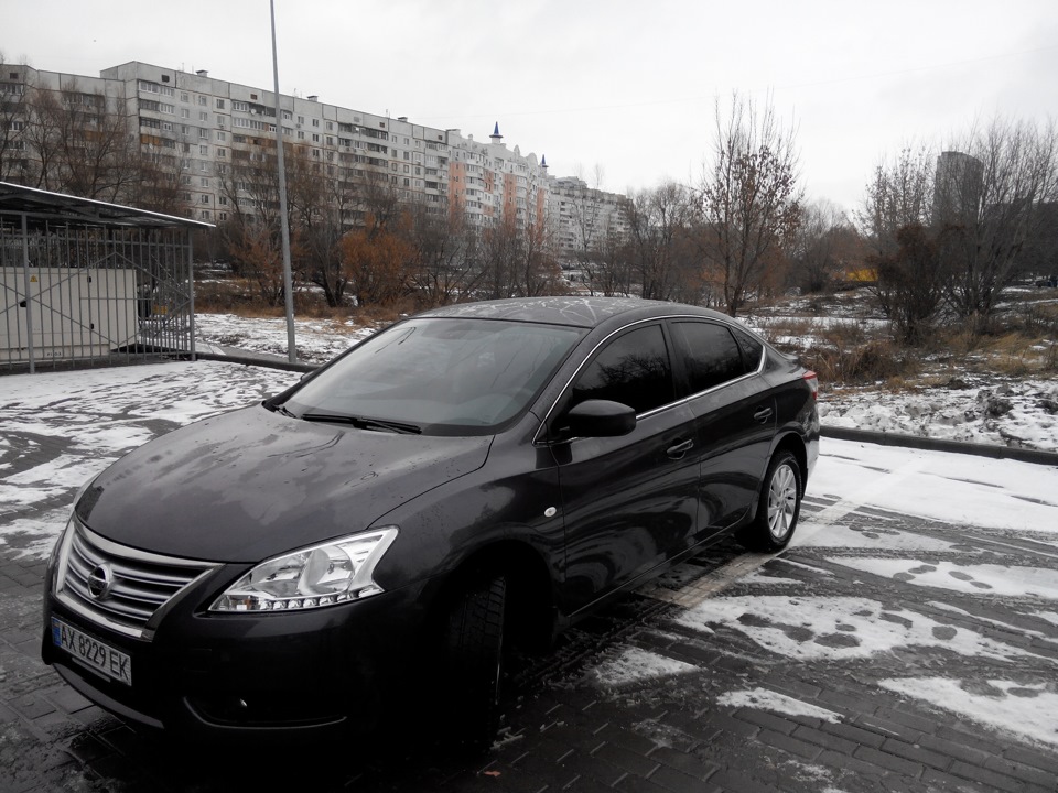 Тонировка и брызговики — Nissan Sentra (B17), 1,6 л, 2015 года ...