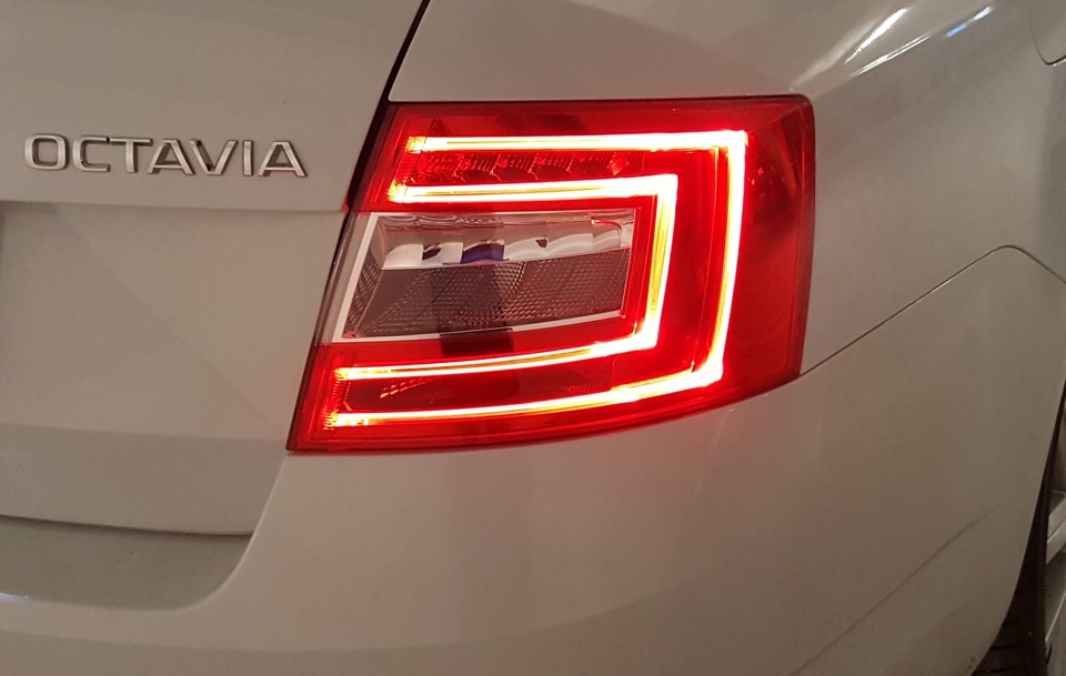Задние LED фонари. — Skoda Octavia A7 Mk3, 1,8 л, 2015 года | стайлинг ...
