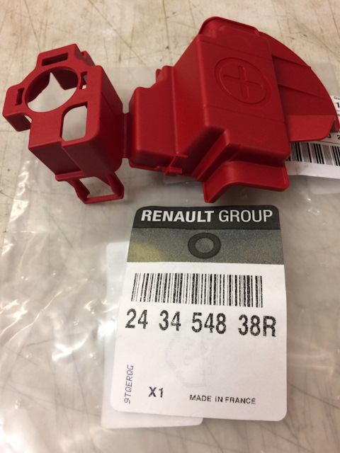243454838R Колпачок полож.клеммы акб RENAULT | Запчасти на DRIVE2