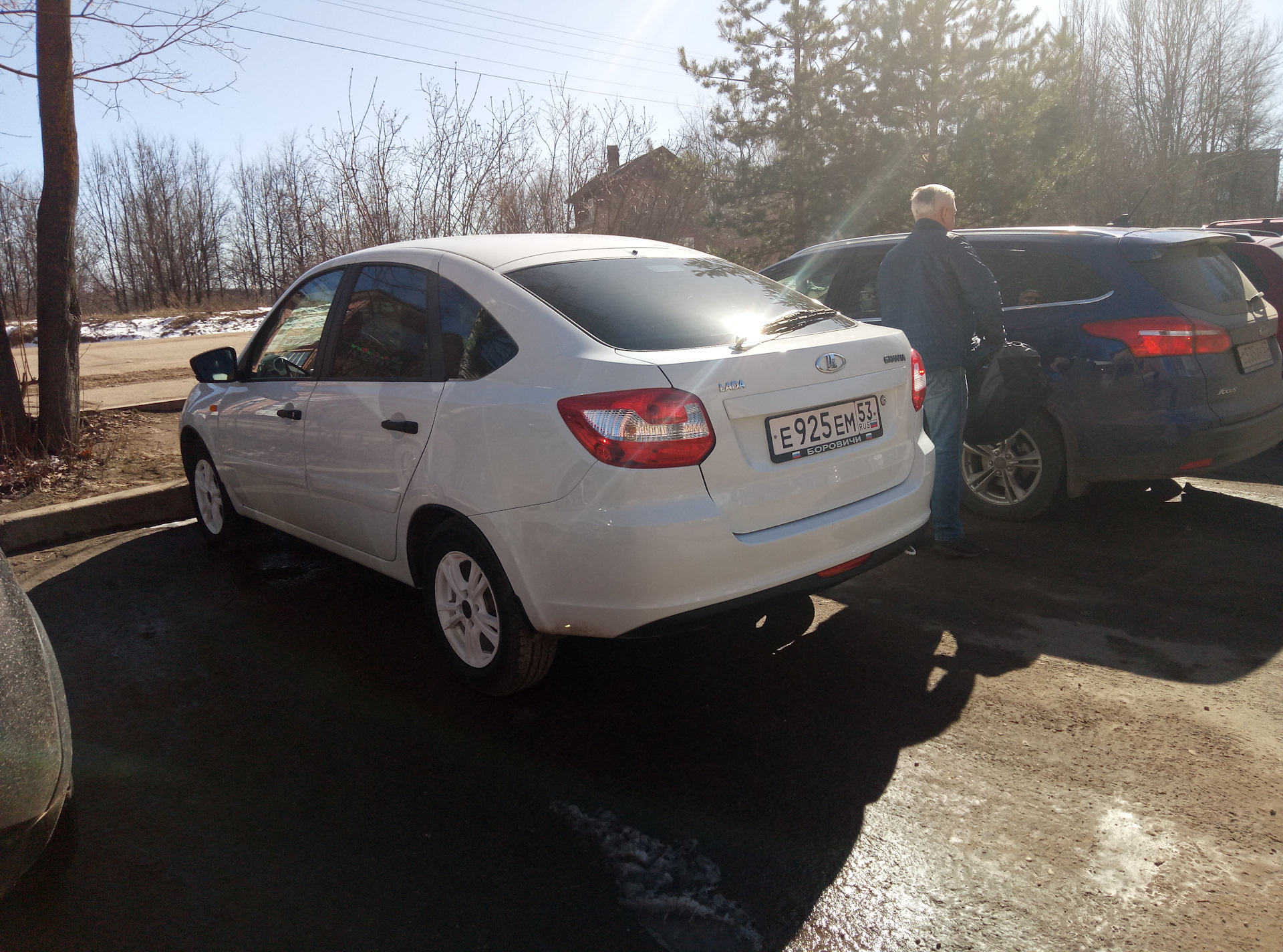 Переход на лето и 1 техосмотр — Lada Гранта лифтбек 1 6 л 2015 года