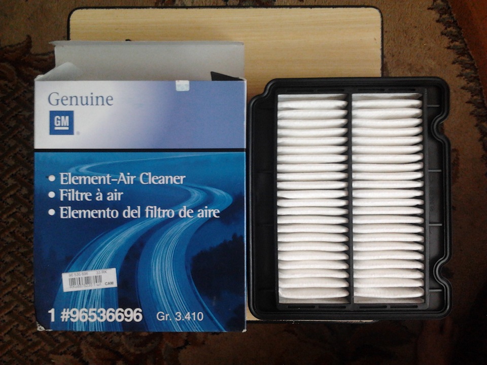 96536696 Фильтр воздушный / Chevrolet Aveo 03~ GM | Запчасти на DRIVE2