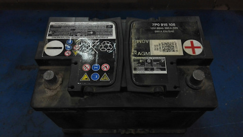 7P0915105 АКБ, залитая эл-литом и заряж. VAG | Запчасти на DRIVE2