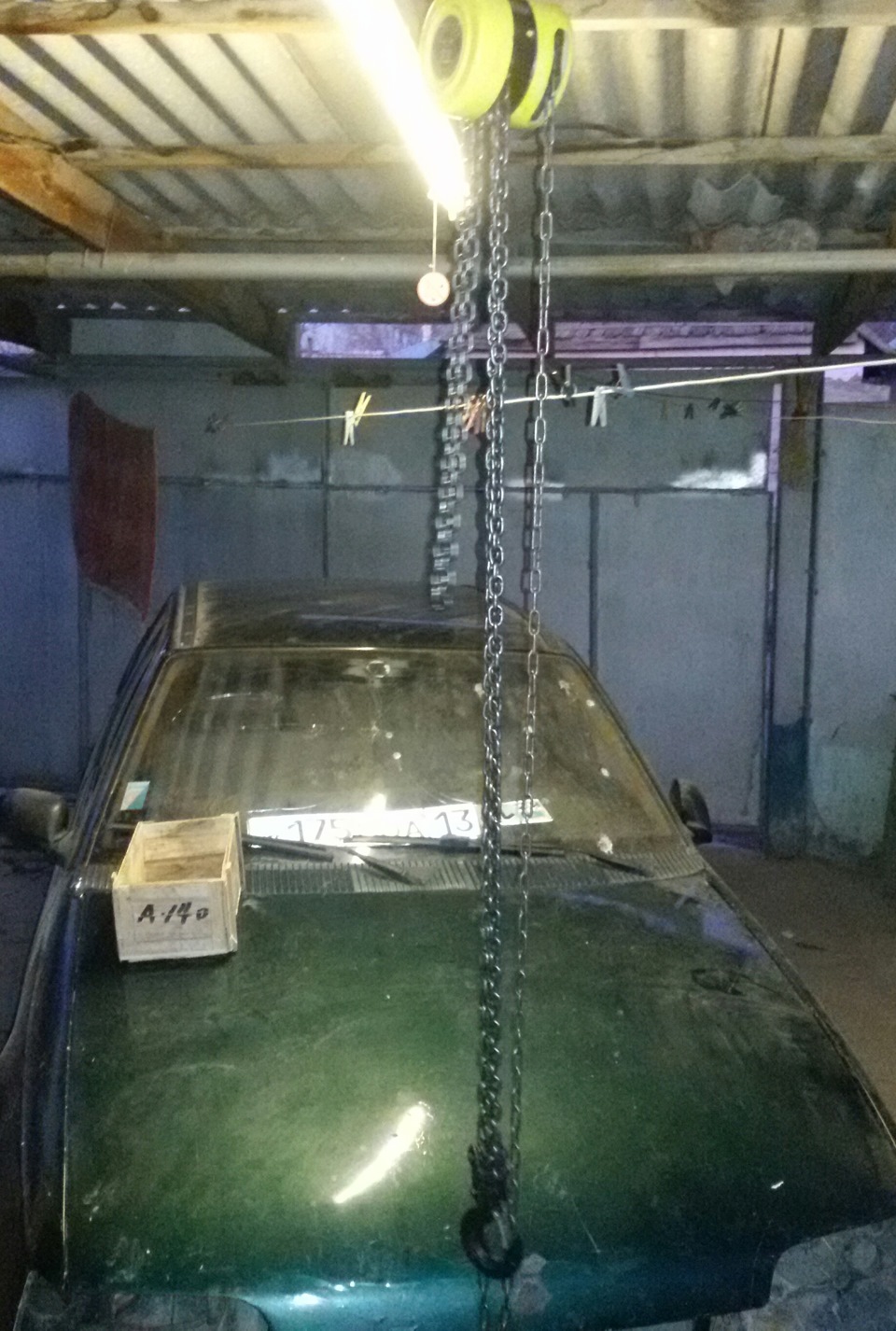 Лебедка для снятия двигателя — Opel Kadett E, 1,4 л, 1986 года ...