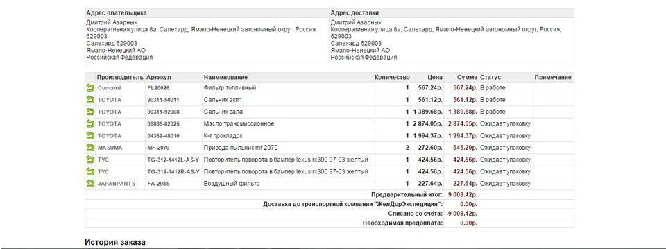 первые вложения — Lexus RX (1G), 3 л, 2000 года | запчасти | DRIVE2