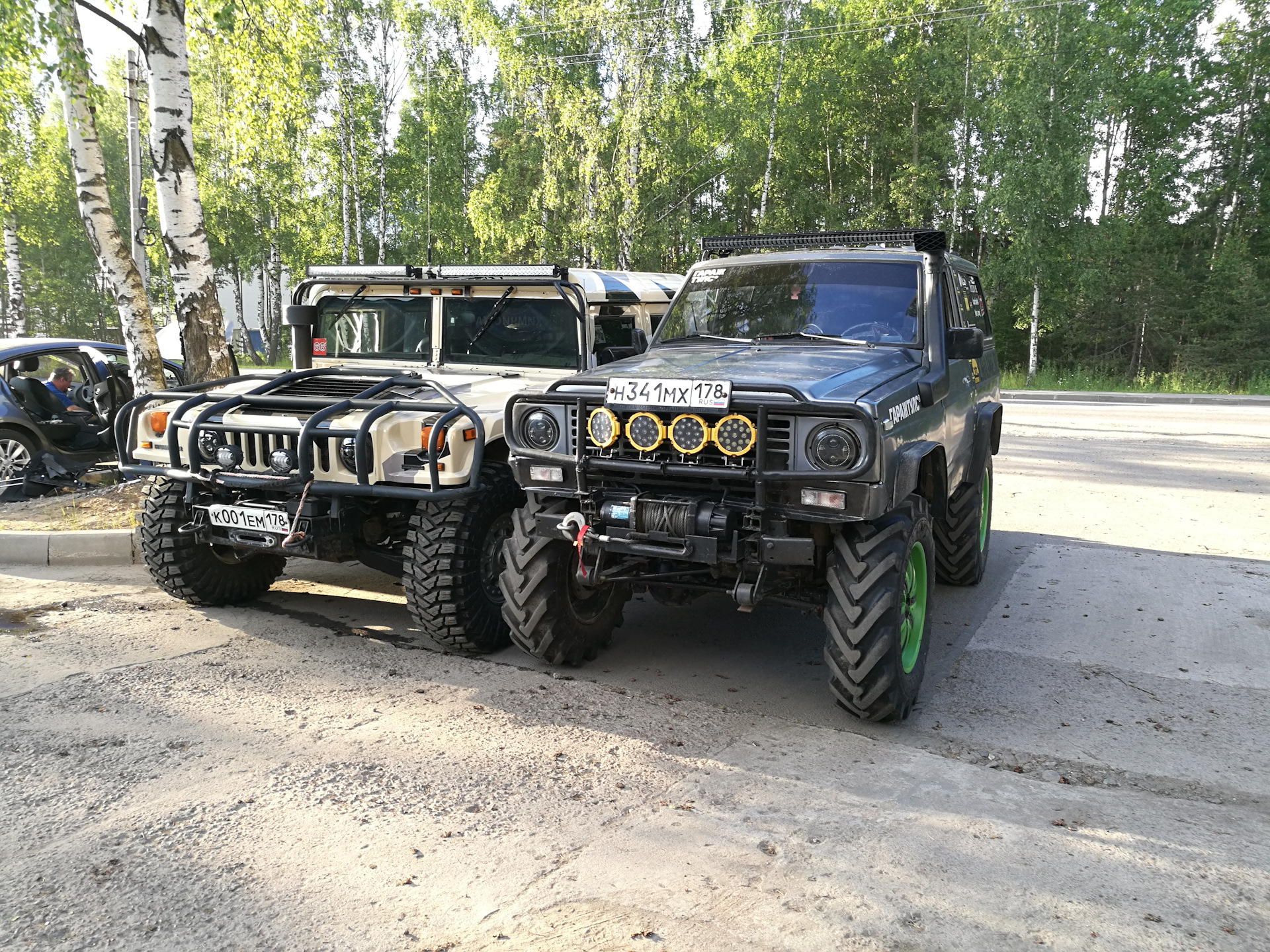 А трактора то оказались 40"+ (Сравнение с Hummer Н1)😱😱😱 — Nissan Patrol ...