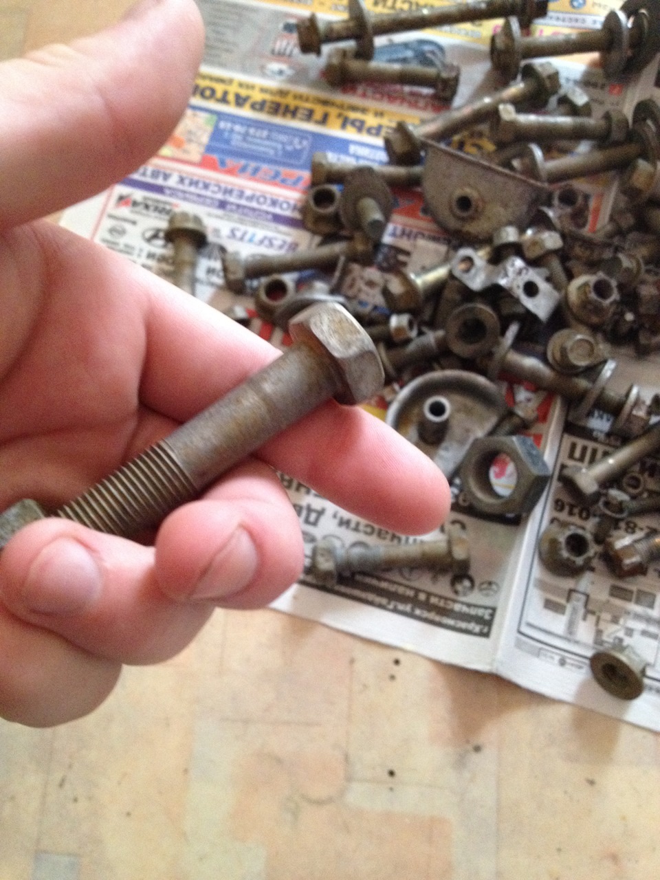 Перекраска подвески и восстановление болтов — Nissan Skyline (R34), 6,6 ...