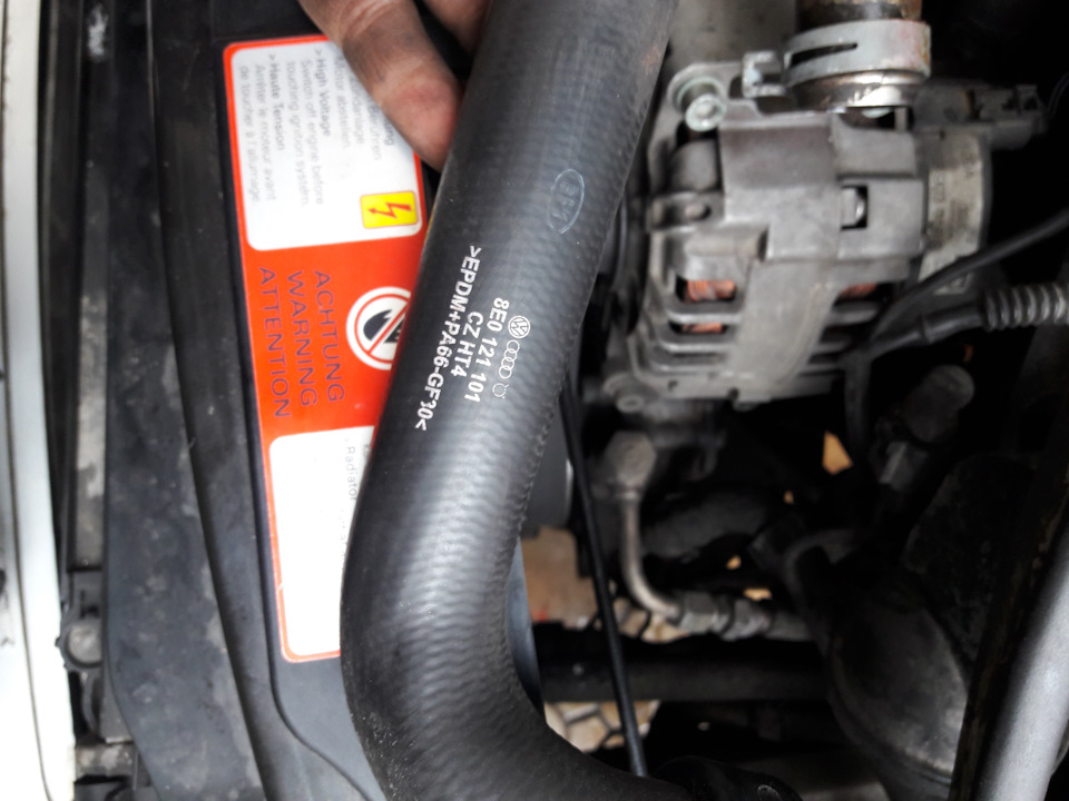 8E0121101 Шланг системы охлажд VAG | Запчасти на DRIVE2