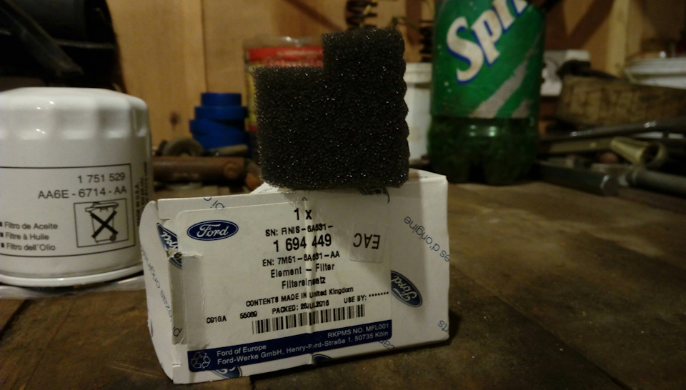 1694449 Фильтр вентиляции картерных газов (поролон) Ford | Запчасти на ...