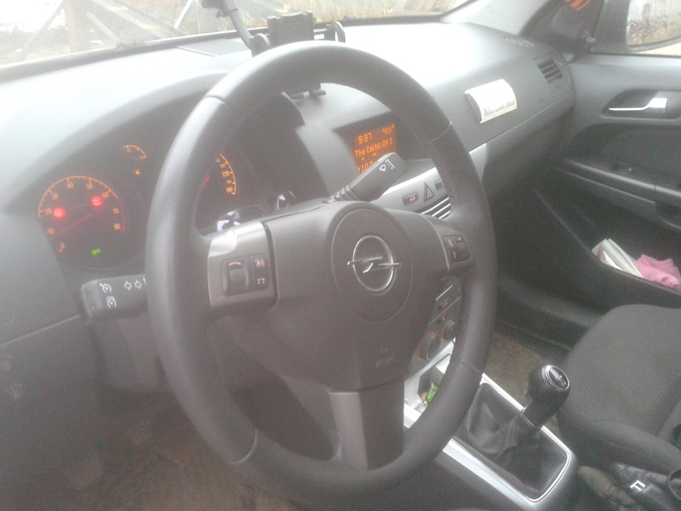 Руль кожаный на опель астра H — DRIVE2