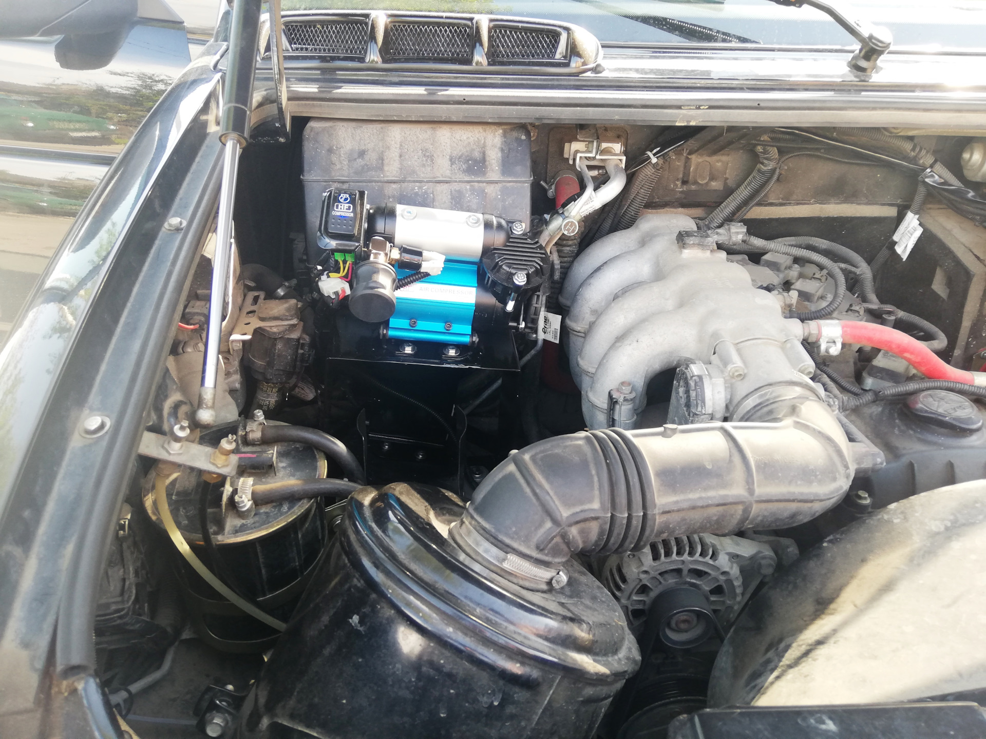 Компрессор 12V CKMB12III HF стационарно в УАЗ Патриот — УАЗ Patriot, 2 ...