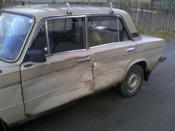 Почесали бок — Lada 2106, 1,3 л, 1986 года | ДТП | DRIVE2