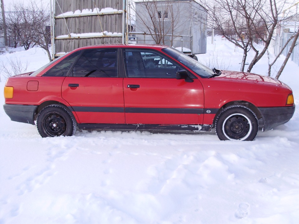 долгожданный снег — Audi 80 (B3), 1,8 л, 1987 года | просто так | DRIVE2