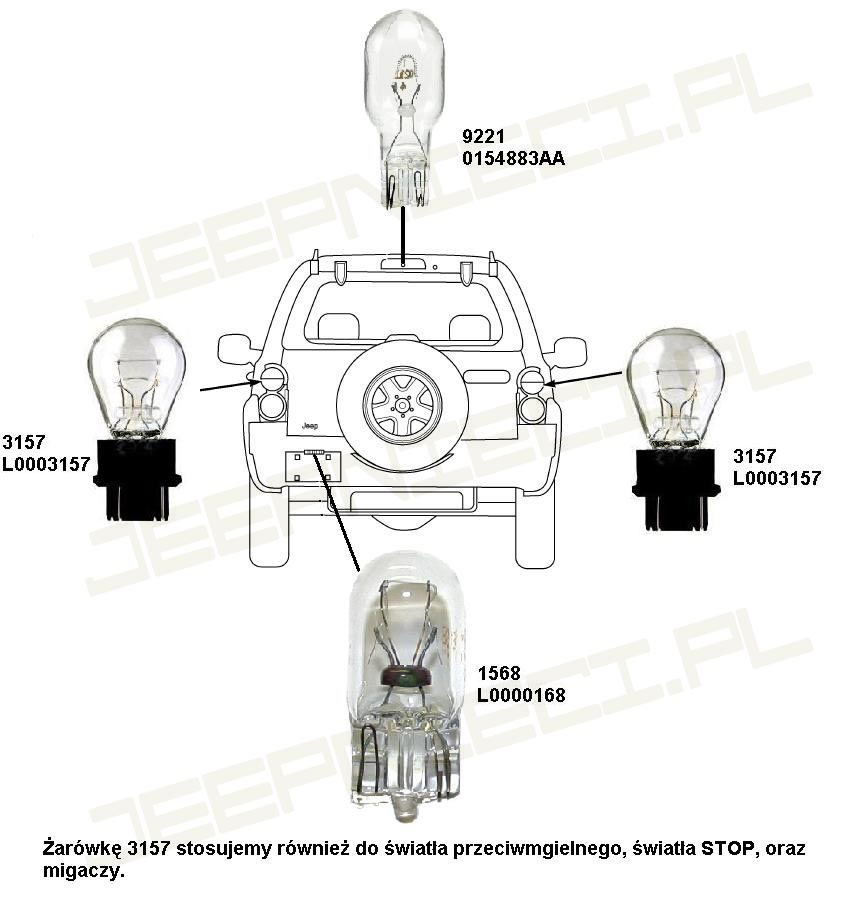 Информация по лампам Jeep Liberty/Cherokee KJ — Jeep Cherokee (KJ), 3,7 ...