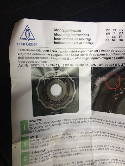 2700101 Опора стойки амортизатора LEMFORDER | Запчасти на DRIVE2