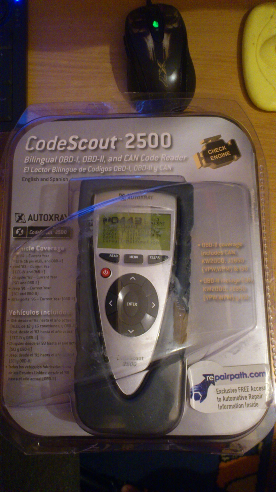 Получено) AutoXray CodeScout OBD I & OBD II Code Reader AX2500 — Ford ...