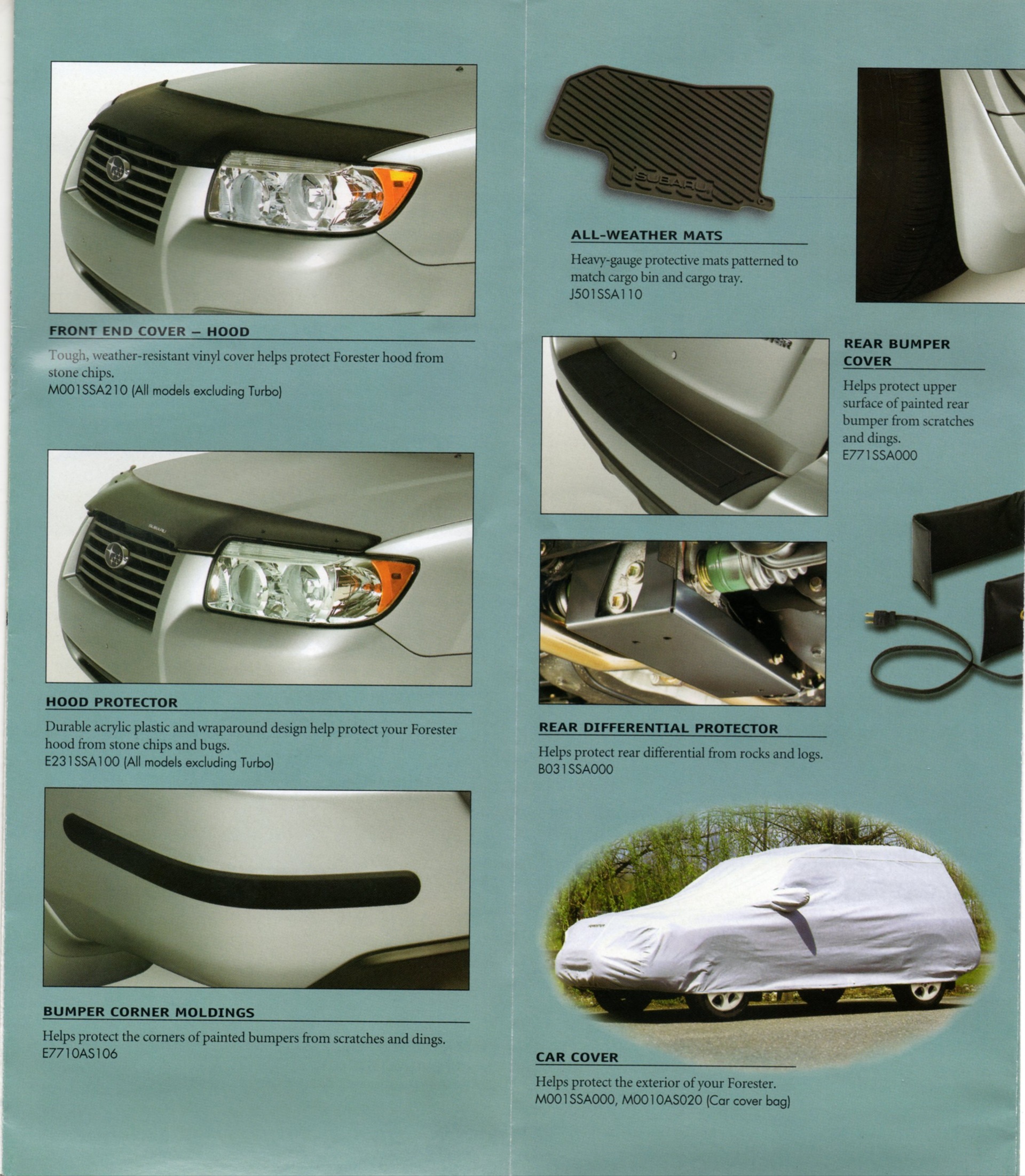 Брошюра с опциями для Forester'a — Subaru Forester (SG), 2,5 л, 2007 ...