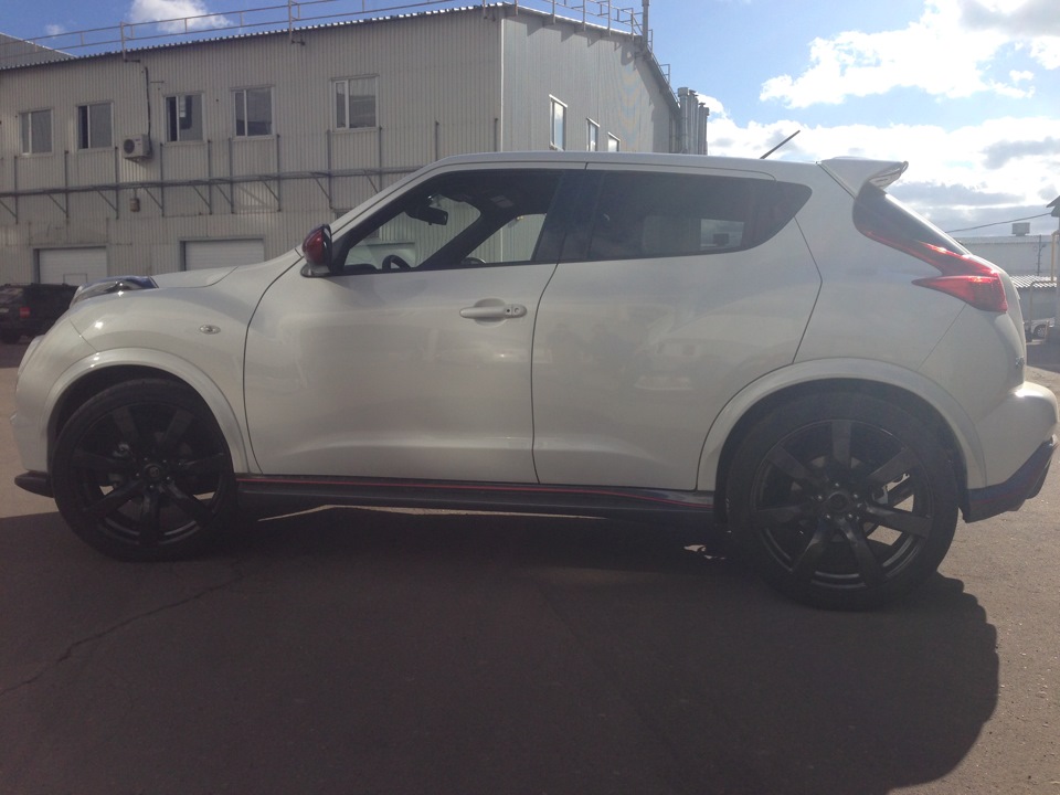 примерка колес от GT-R r35 + эскиз — Nissan Juke (1G), 1,6 л, 2014 года ...