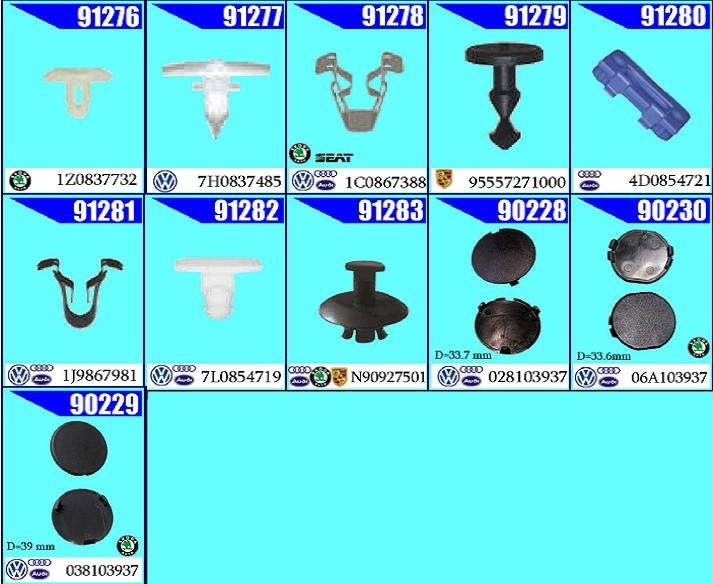 Все о клипсах используемых в Audi/VW/Seat/Skoda — Audi A6 (C5), 2,4 л ...