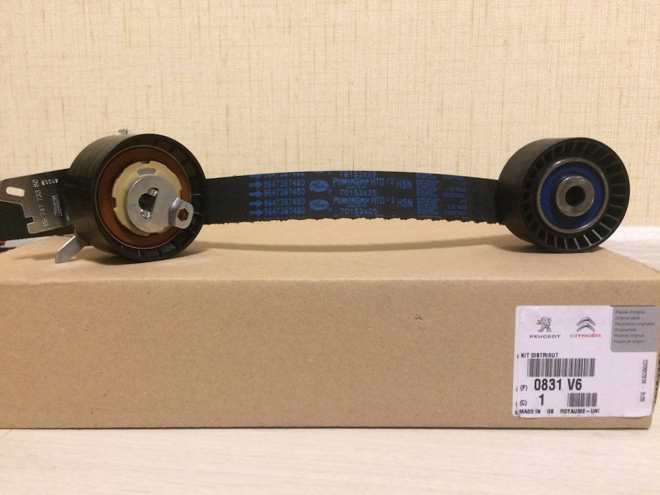 Комплект ГРМ+Помпа двигатель EW10A — Peugeot 307, 2 л, 2006 года ...