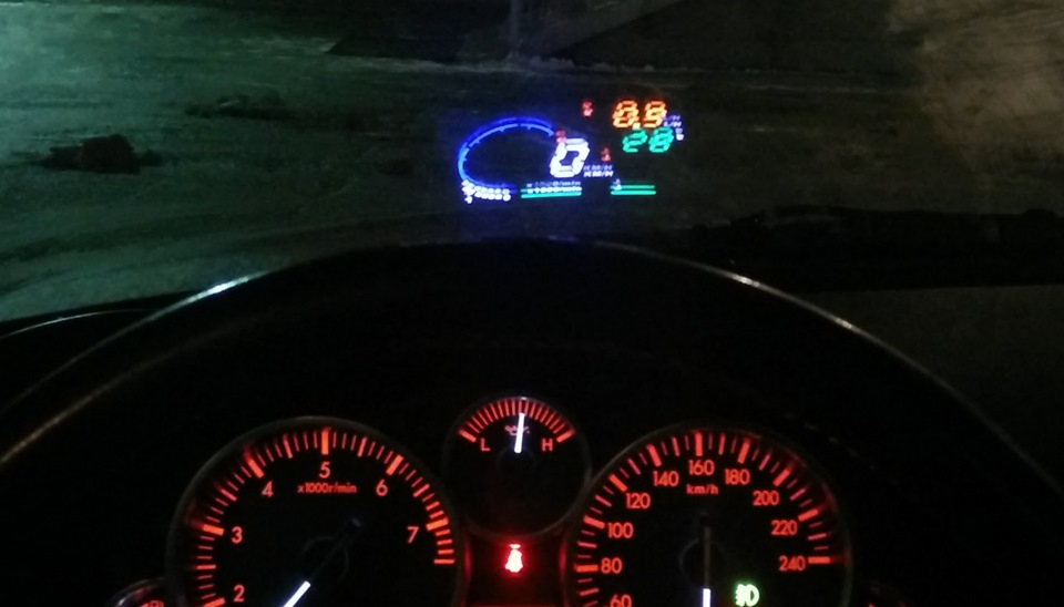 HUD-дисплей с "проекцией" на лобовое стекло — Mazda MX-5 (NC), 2 л, 2008 года | аксессуары | DRIVE2