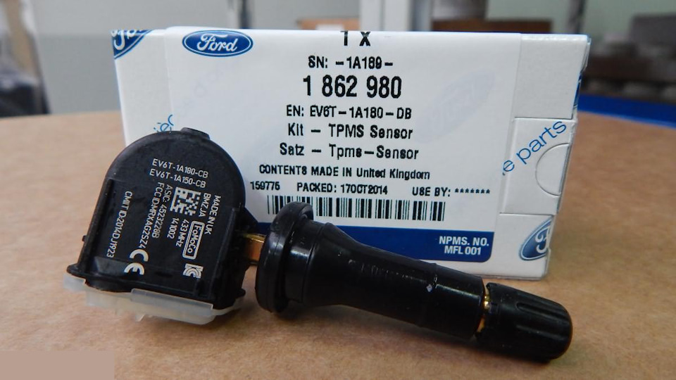 1862980 Датчик давления в шине TPMS FORD Mondeo-5/Focus-3 Ford ...