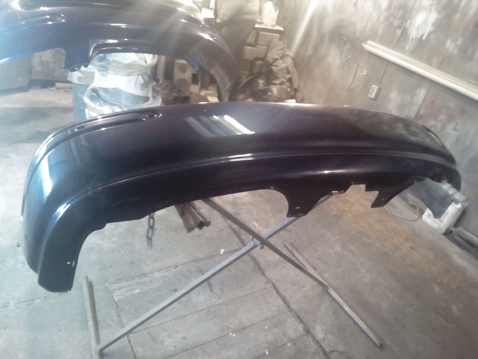 покрасил оба бампера — Honda Civic Hatchback (6G), 1,4 л, 1998 года ...