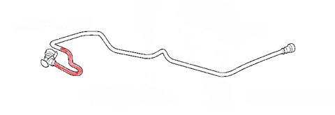 8200139172 Трубка топливная Рено Duster, Megane 2, CLIO 2, 3, MODUS 1.6 ...