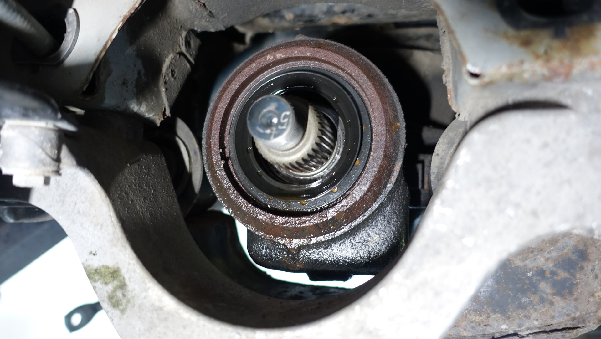 Замена задних сайлентблоков и сальника моста. — BMW X3 (E83), 3 л, 2006 ...