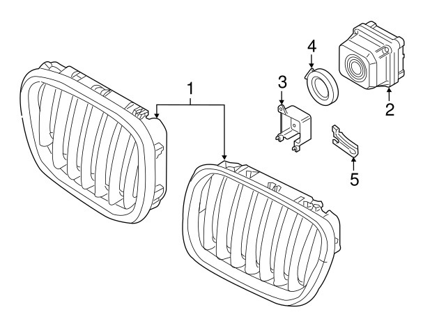 51117303107 Декоративная решетка Л Пд BMW | Запчасти на DRIVE2