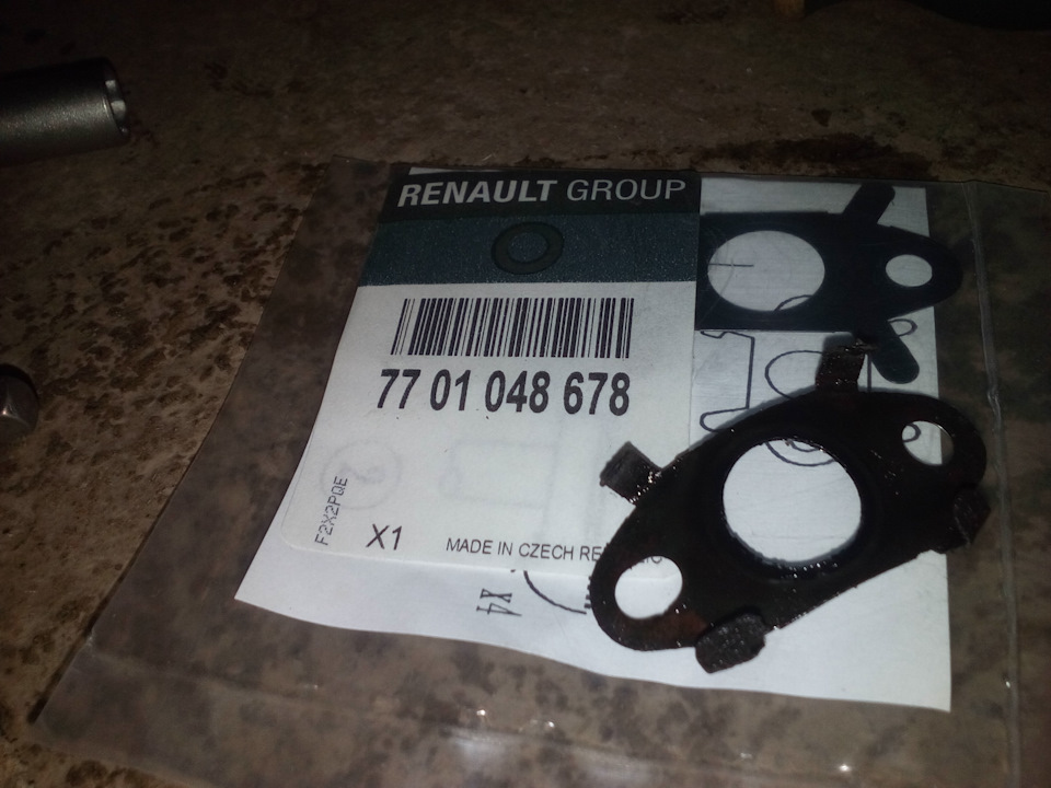 7701048678 Прокладка масл патрубка (мет) RENAULT | Запчасти на DRIVE2