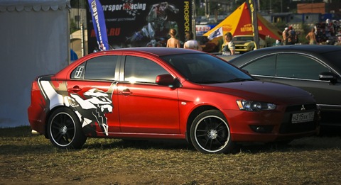 Винильчег — Mitsubishi Lancer X, 2 л, 2007 года | наблюдение | DRIVE2