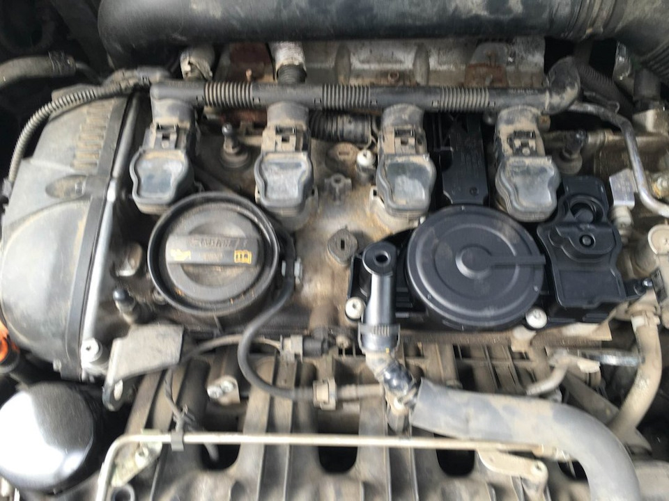 Замена маслоотделителя ВКГ — Volkswagen Passat B6, 1,8 л, 2008 года ...