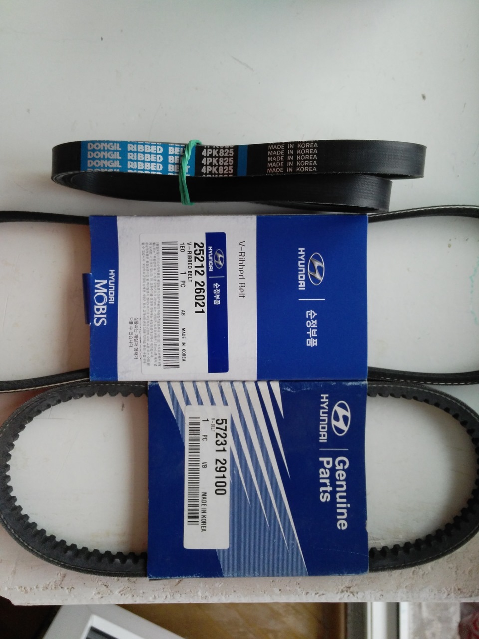 2521226021 ПРИВОДНОЙ РЕМЕНЬ L=90СМ KIA HYUNDAI | Запчасти на DRIVE2