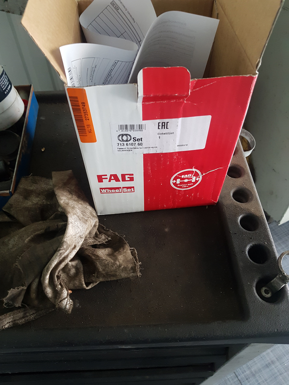 Замена заднего ступичного подшипника. — Volkswagen Transporter T5, 2 л ...