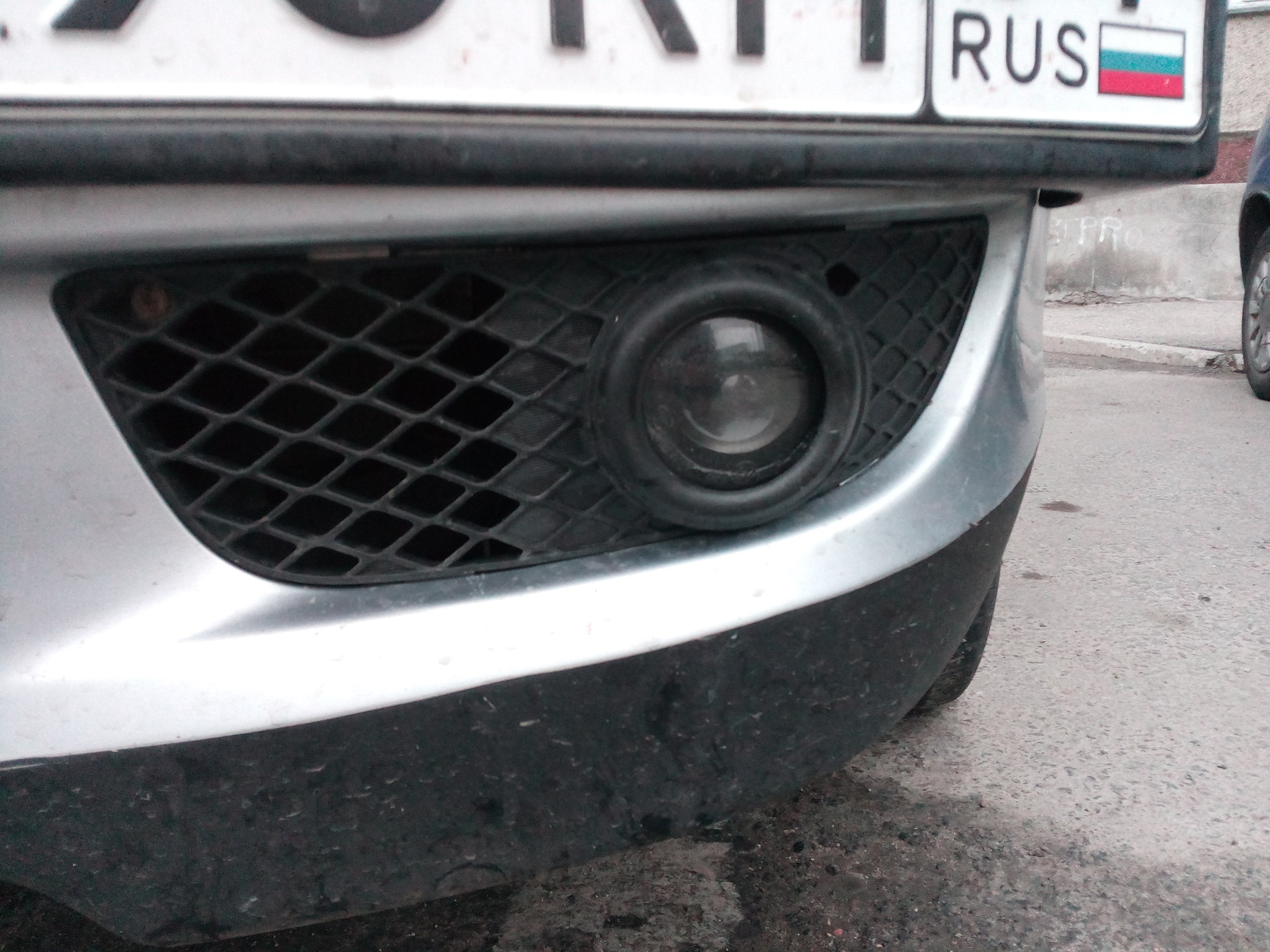 Установил линзы в ПТФ — Mitsubishi Lancer Sportback, 1,8 л, 2008 года ...