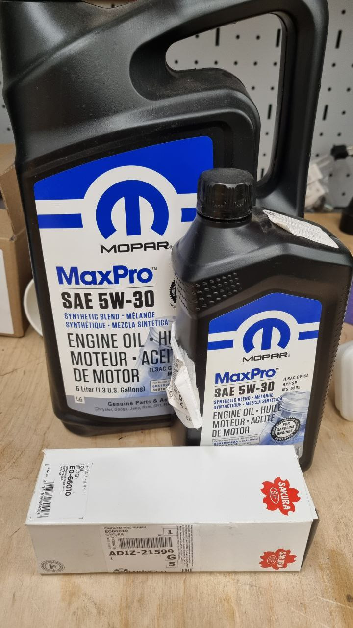 Замена масла — Jeep Grand Cherokee (WK2), 3,6 л, 2011 года | плановое ...