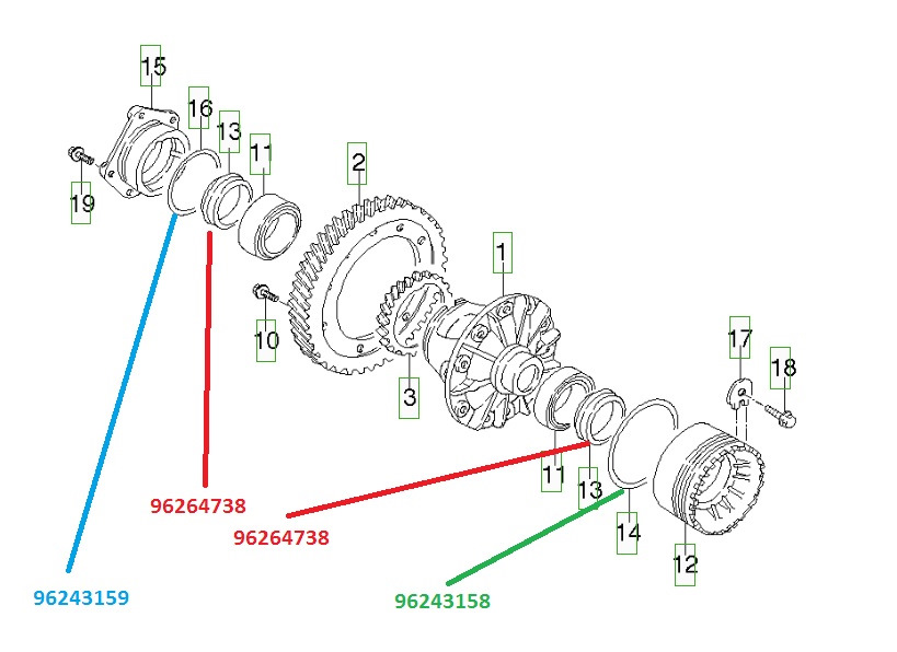 96243159 Кольцо уплотнительное GM | Запчасти на DRIVE2