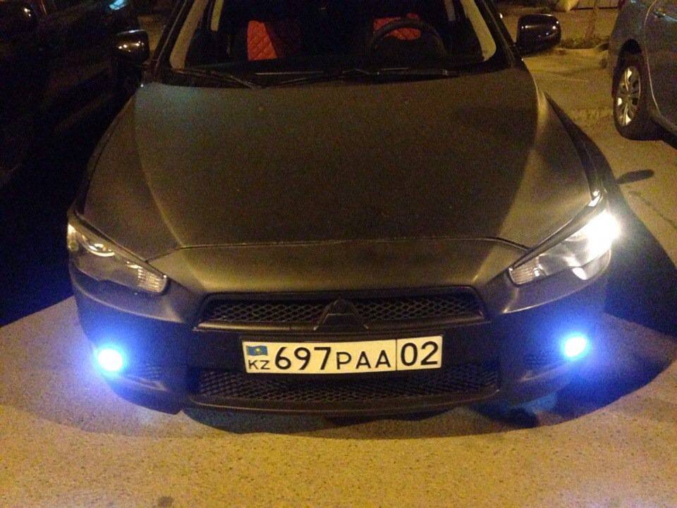 газовые лампочки Н11 в птф — Mitsubishi Lancer X, 2 л, 2008 года ...