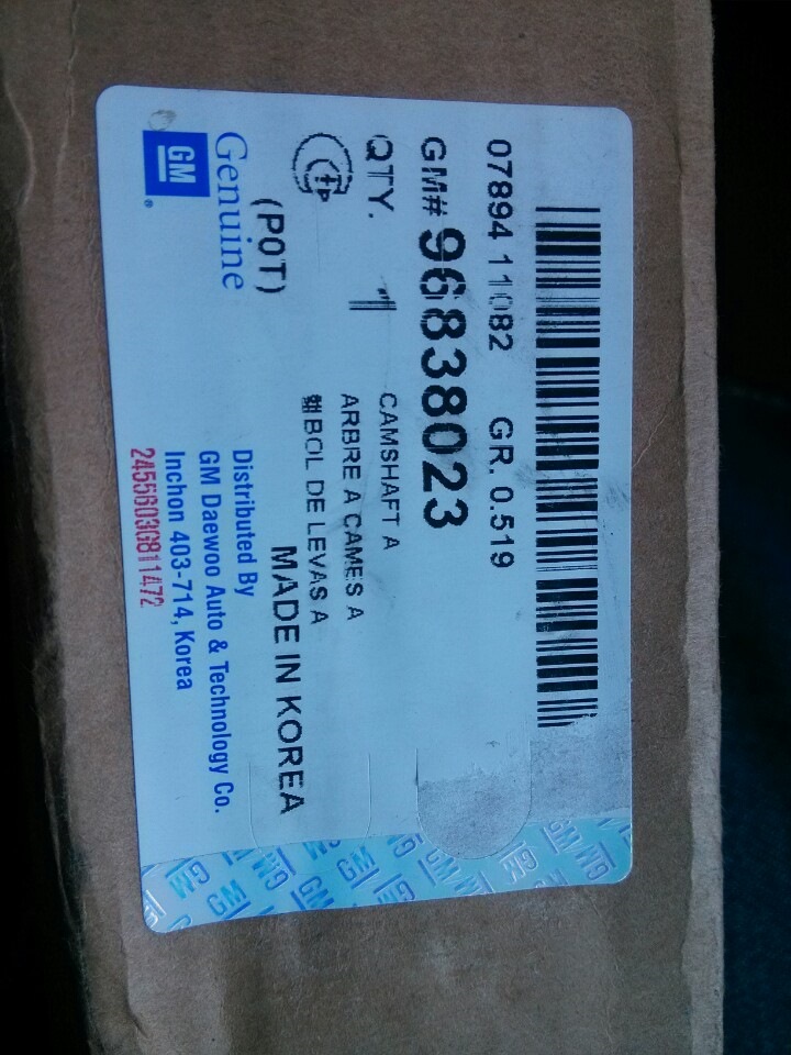 96838023 Распредвал CHEVROLET GM | Запчасти на DRIVE2