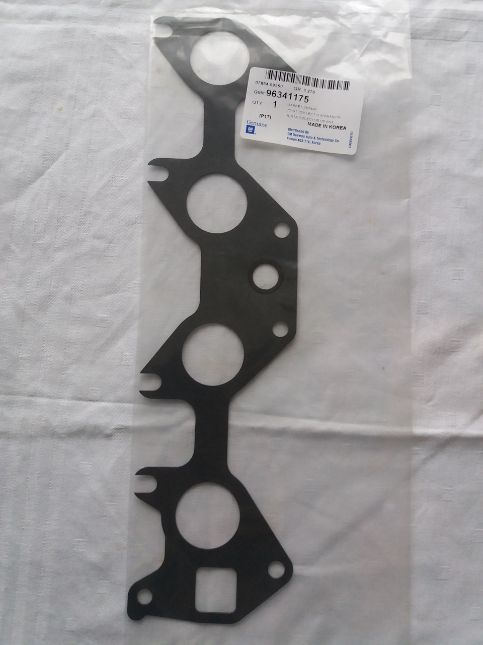 96341175 Прокладка впускного коллектора для Chevrolet Aveo GM ...