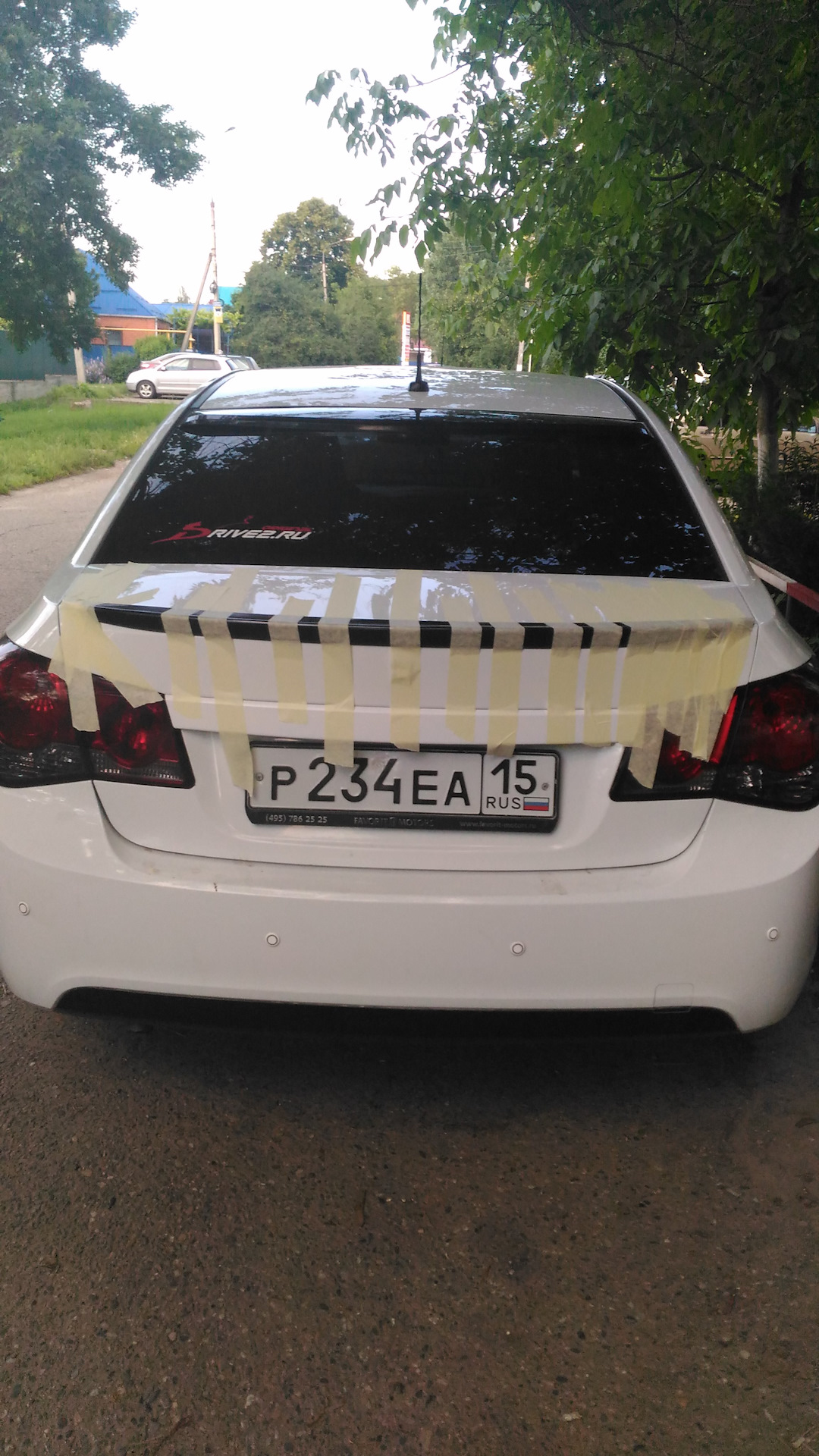 Лип спойлер — Chevrolet Cruze (1G), 1,6 л, 2012 года | аксессуары | DRIVE2