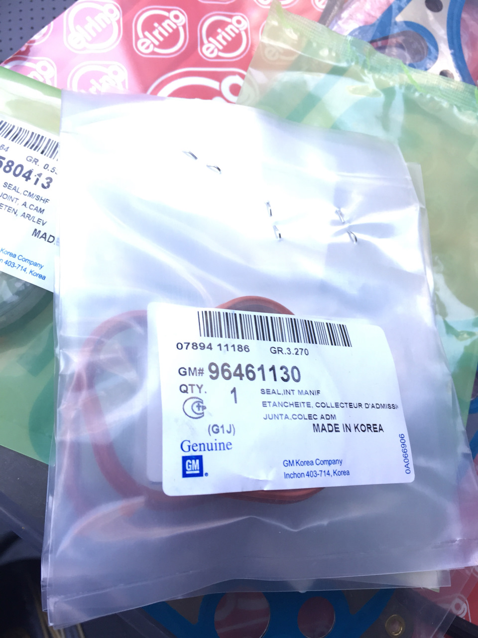 96461130 Прокладка впускного коллектора GM | Запчасти на DRIVE2