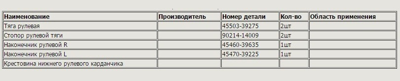 4550339275 Тяга рулевая TOYOTA CAMRY TOYOTA LEXUS | Запчасти на DRIVE2