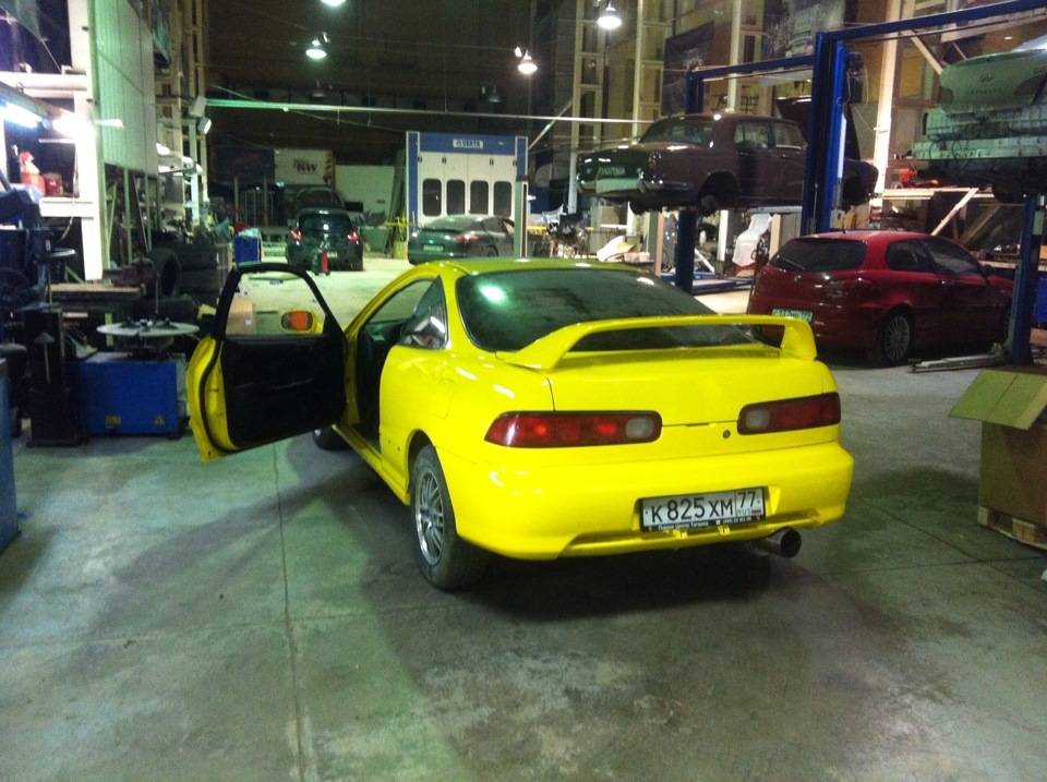 Желтая акура готова!) — Acura Integra (DC2/DC4/DB7/DB8), 1,8 л, 2001 года | стайлинг | DRIVE2