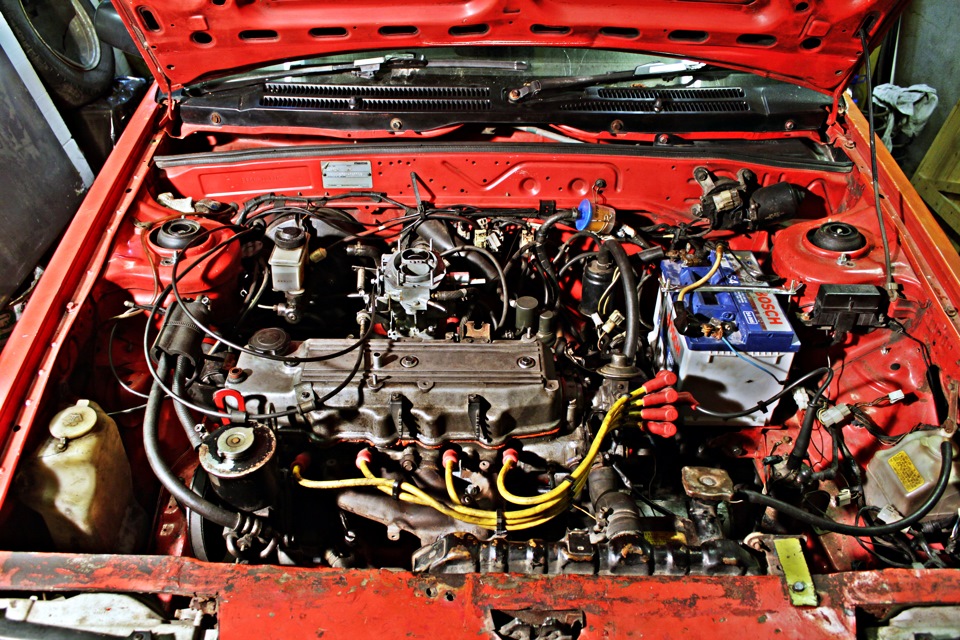 Запуск состоялся + 29 лет — Mazda Familia (BF), 1,5 л, 1985 года ...