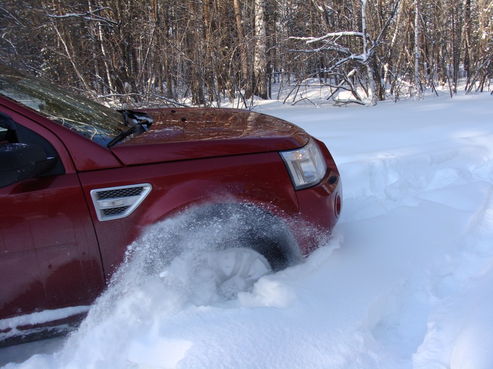 Езда по снегу — Land Rover Freelander 2, 2,2 л, 2008 года | путешествие ...