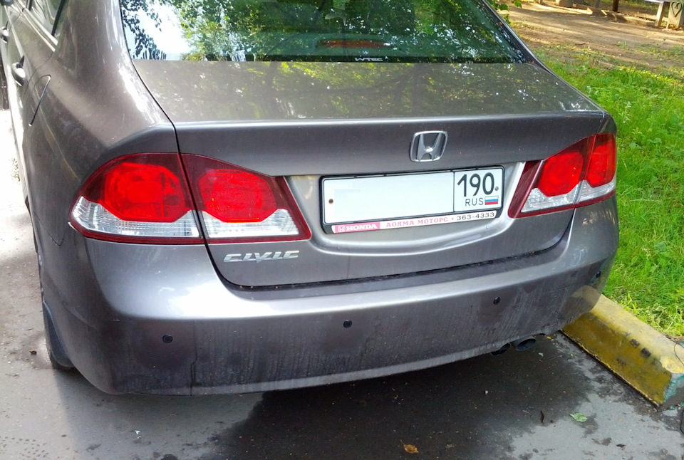 Установка парктроника parkmaster 29-4-a ЧАСТЬ 2 — Honda Civic 4D (8G), 1,8 л, 2010 года ...